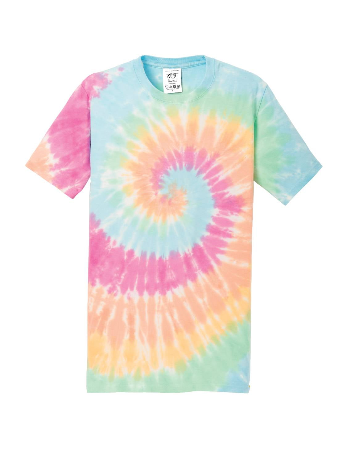 Gravity Threads Mens Tie-Dye Short-Sleeve T-Shirt - Pastel Rainbow - 3X ...