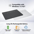 Wired & Wireless Metal Touchpad for PC Computer & Laptop, Rechargeable ...