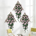 AURIGATE Artificial Rose Hanging Vine, 40 Inch Fake Flower Garland for ...
