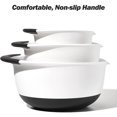 3- Piece Plastic Mixing Bowl Set, Plastic Nesting Bowls for Baking ...
