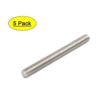 Uxcell Fully Threaded Rod M6 x 30mm 1mm Thread Pitch 304 Stainless ...
