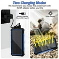 Heavy Duty Solar Power Bank, Qi Portable Charger 20,000mAh External ...