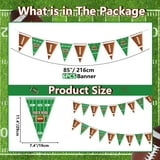 6 Pack Football Banner Decoration Party - Football Theme Triangle Flags ...