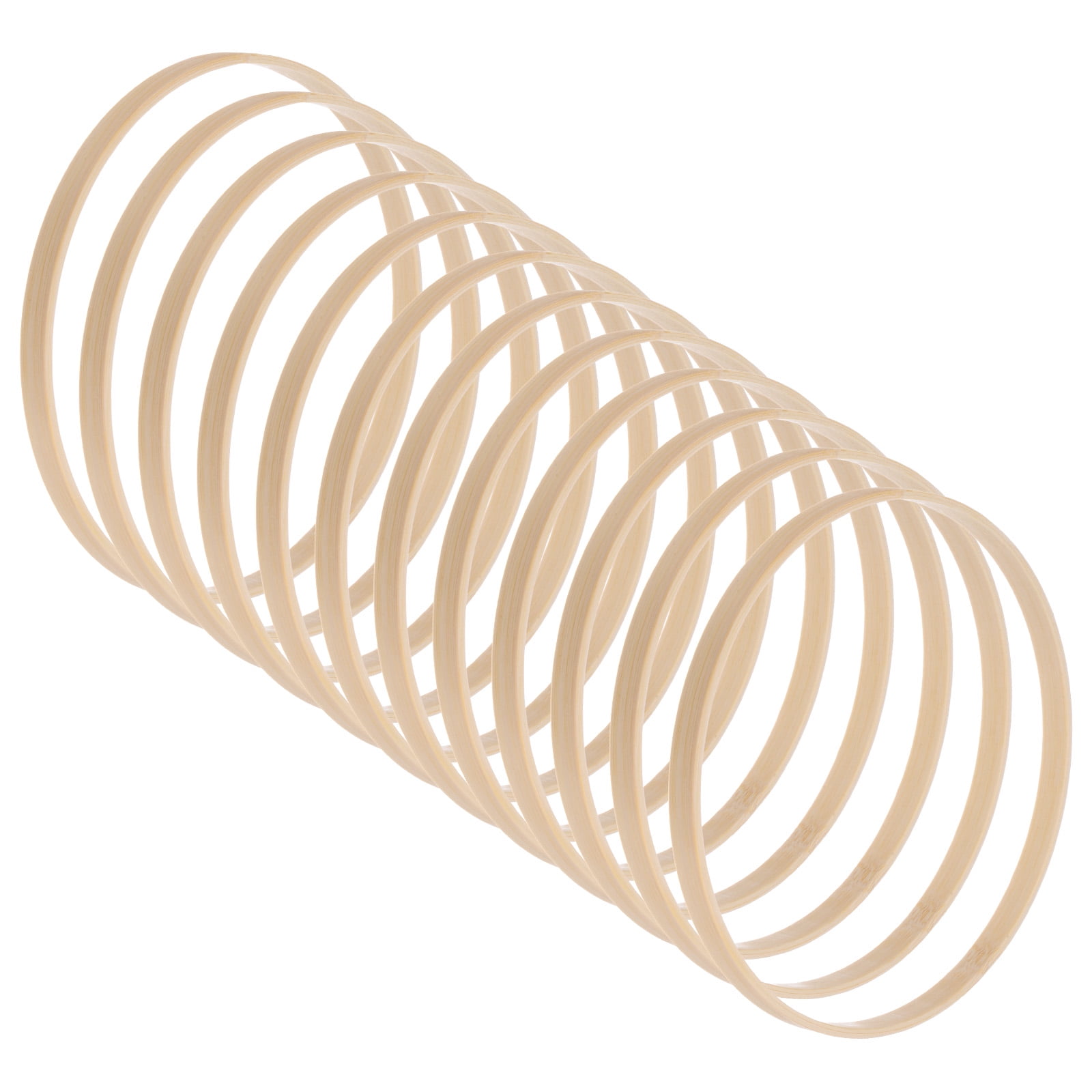 Click here for Unique Bargains 12 Pack Wooden Bamboo Floral Hoop... prices