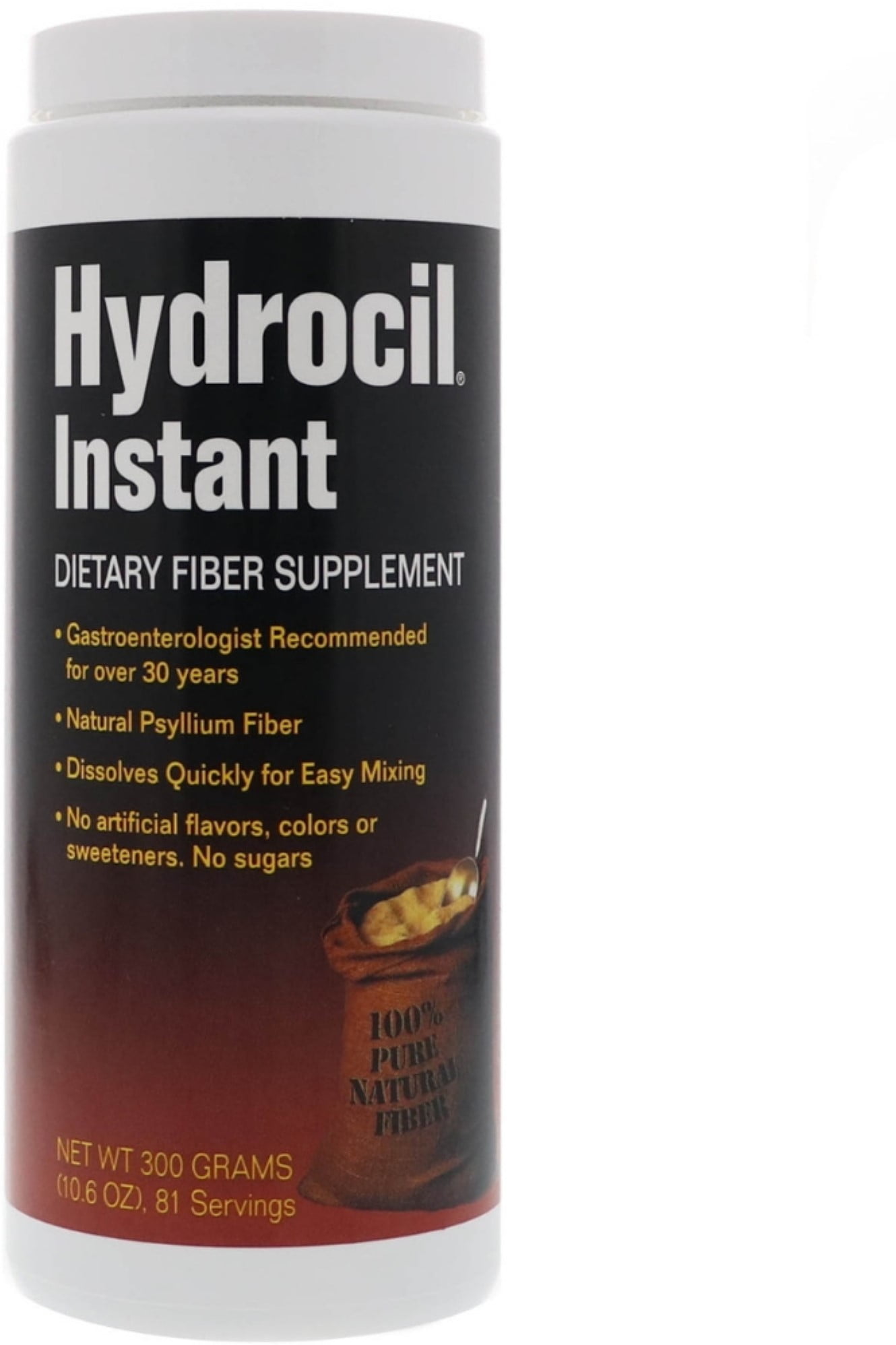 2 Pack - Hydrocil Instant Dietary Fiber Supplement 10.6 oz - Walmart ...