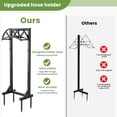 DEPTHOT Garden Hose Holder, Freestanding Metal Water Hose Storage Stand ...
