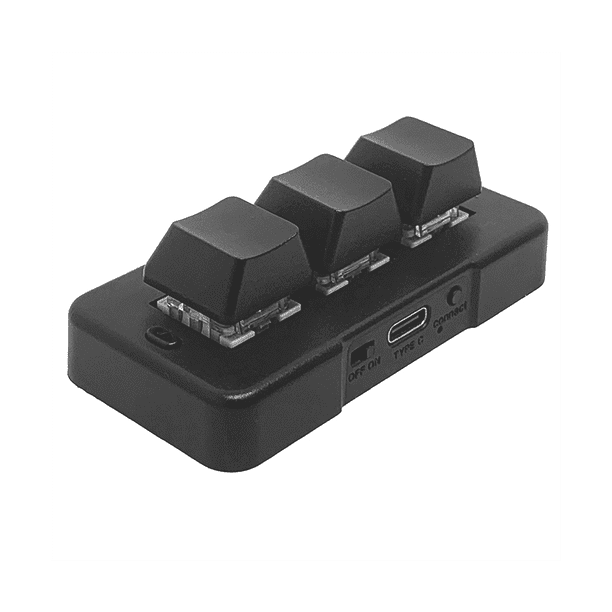 MK321 Pro 3 Key Mini Keyboard Mechanical Switch USB Connection for ...