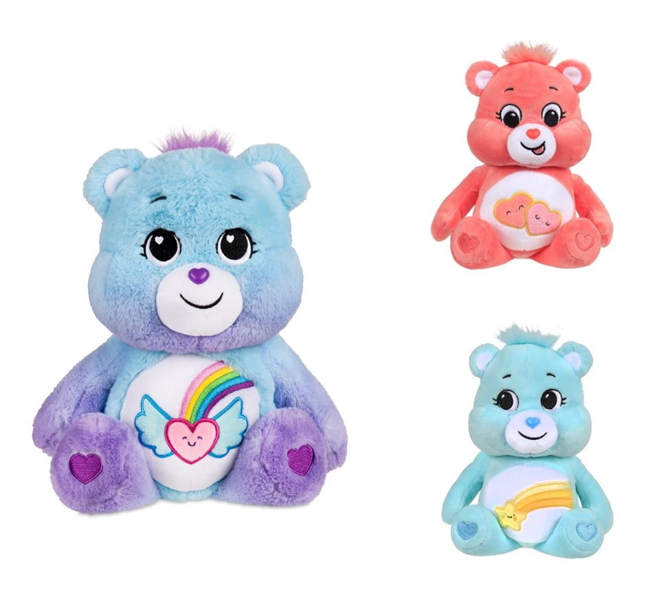 New 2021 Care Bears- 9" Bean Plush Bundle (3 Pack)- Wish Bear, Dream ...