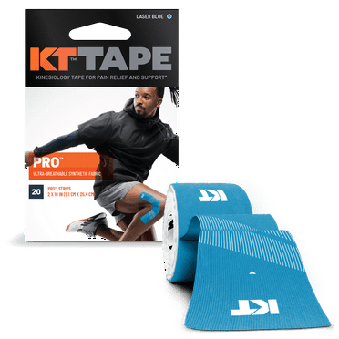 KT Tape Blue Original Cotton Kinesiology Tape 20 Precut Strips - Walmart.com