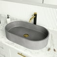 VIGO Sagrada Gothic Gray Concreto Stone 24 in. L x 14 in. W x 5 in. H ...