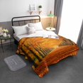 Autumn Fallen Leaves Quilted Comforters Cooling Blanket Oversized King ...
