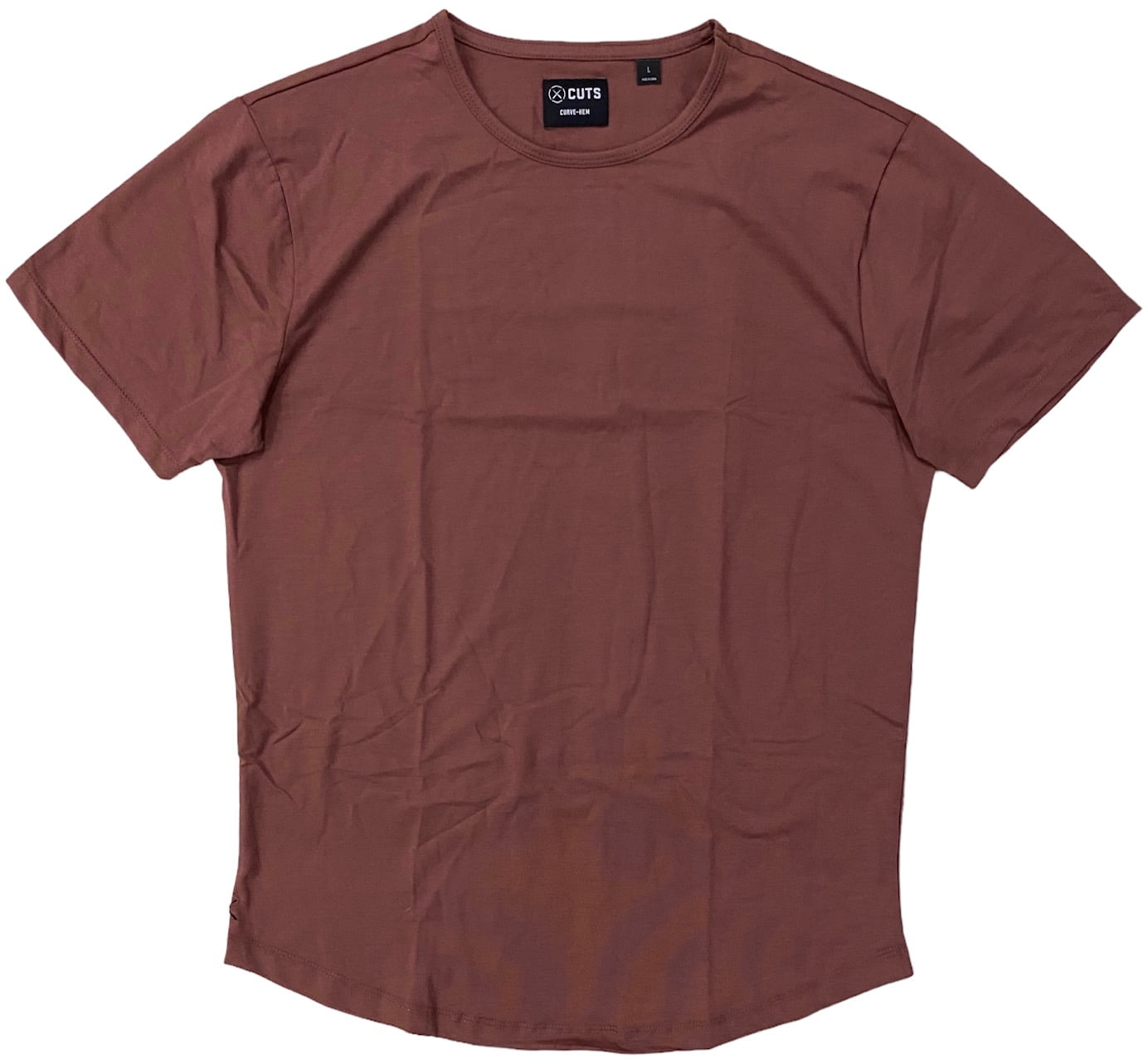 Cuts Clothing Men's Curve Hem Crew Neck Signature Slim Fit PYCA Pro Tee ...