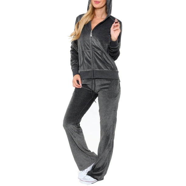 White Mark - White Mark Women's Velour 2 Piece Set - Walmart.com ...