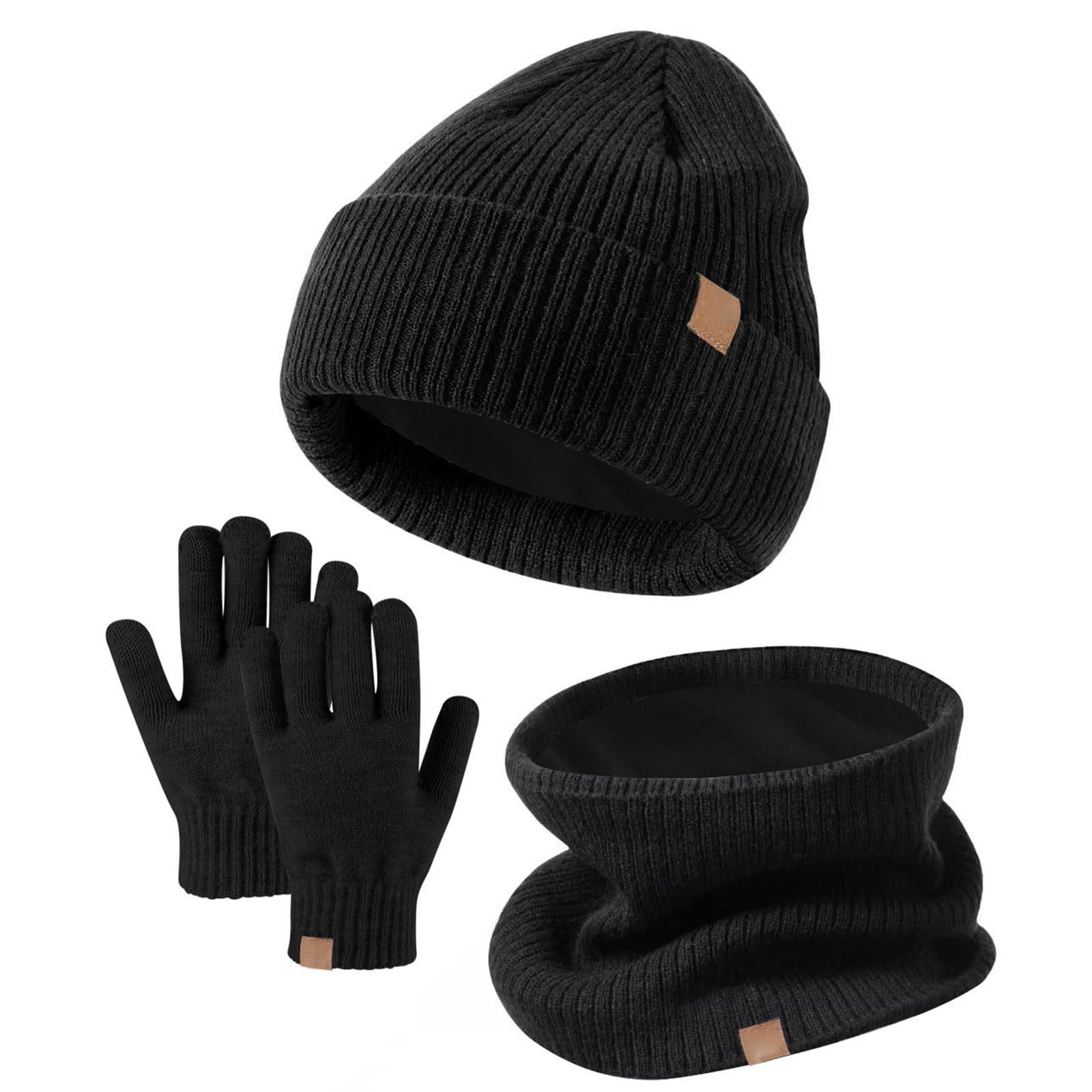 Click here for Baberdicy Winter Beanie Hat Scarf Gloves  3 Pieces... prices