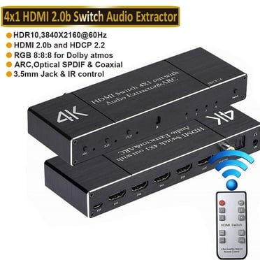 GE 3-Port HDMI Switch with Remote, 3 Device, 4K 1080p, 30 FPS, for 4K ...