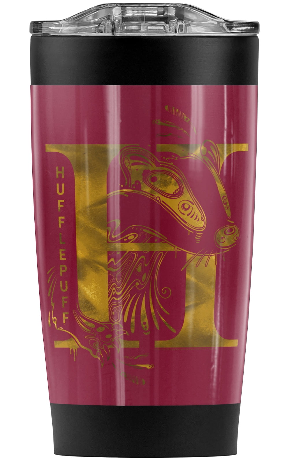 Harry Potter Hufflepuff H Logo Stainless Steel Tumbler 20 oz Coffee ...