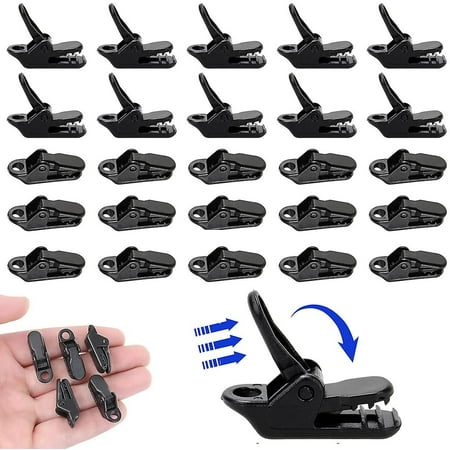 JOYWEI 25pcs Tent Clips,clamps,clip,camping Tarp Clip Black Windproof ...
