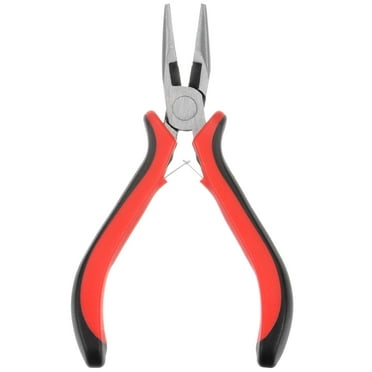 Uxcell Mini Needle Nose Pliers 4.5" Mini Flat Jaw Precision Plier with ...