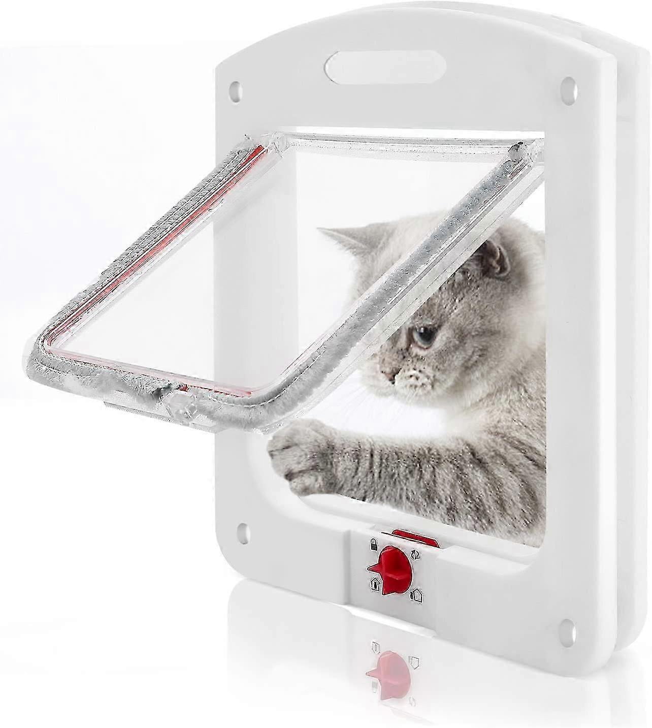 Gatera de 22,4 x 20,3 x 3 cm para perros y gatos pequeños, con túnel ...