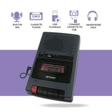 Riptunes Portable Cassette Recorder Player, Tape to USB & MP3 Converter, Built-in Microphone ...
