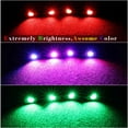 4 Pods RGB LED Rock Lights Chasing Multi Color Bluetooth APP Music UTV ...