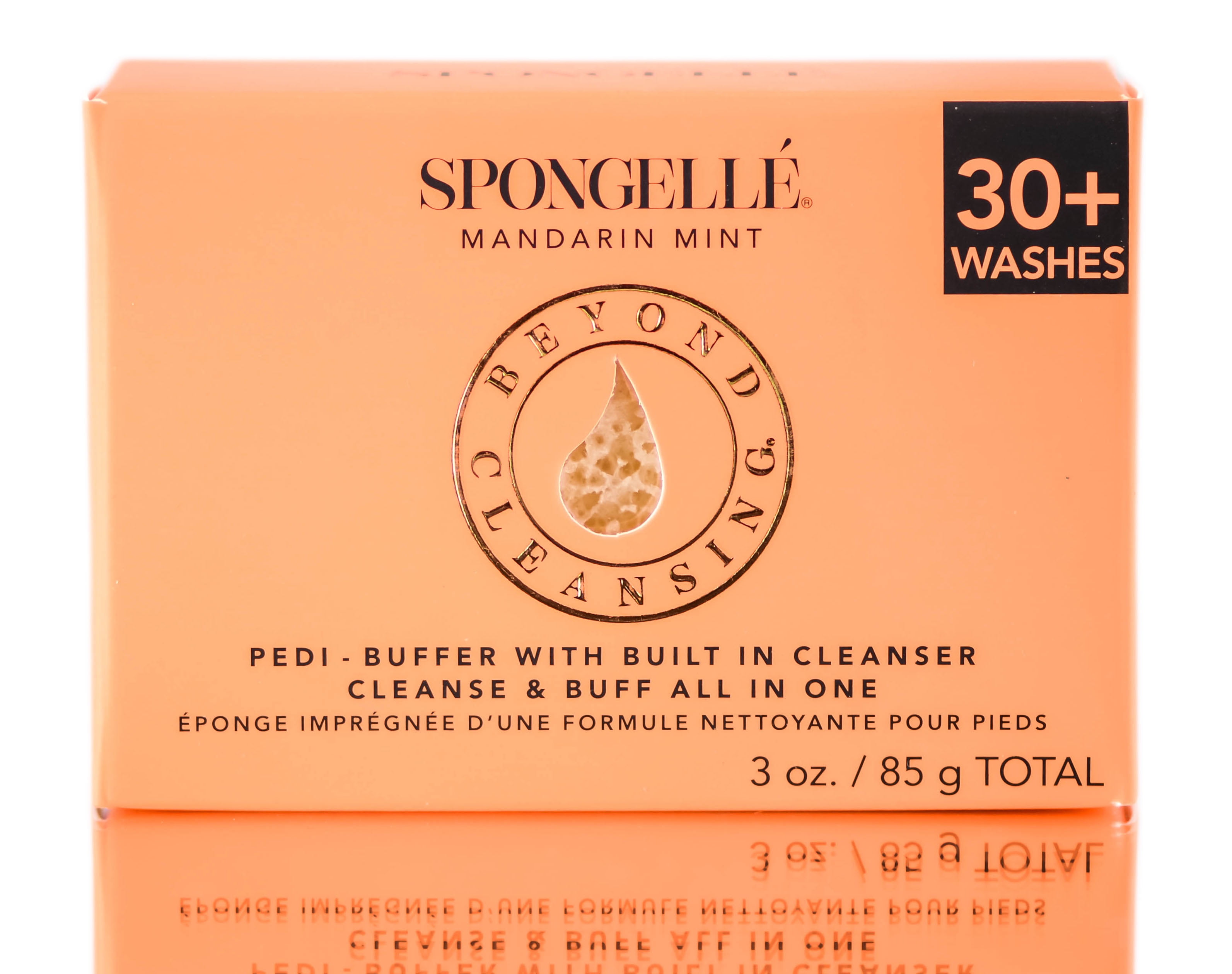 Spongelle Pedi-Buffer with Built-In Cleanser - Mandarin Mint - Walmart.com
