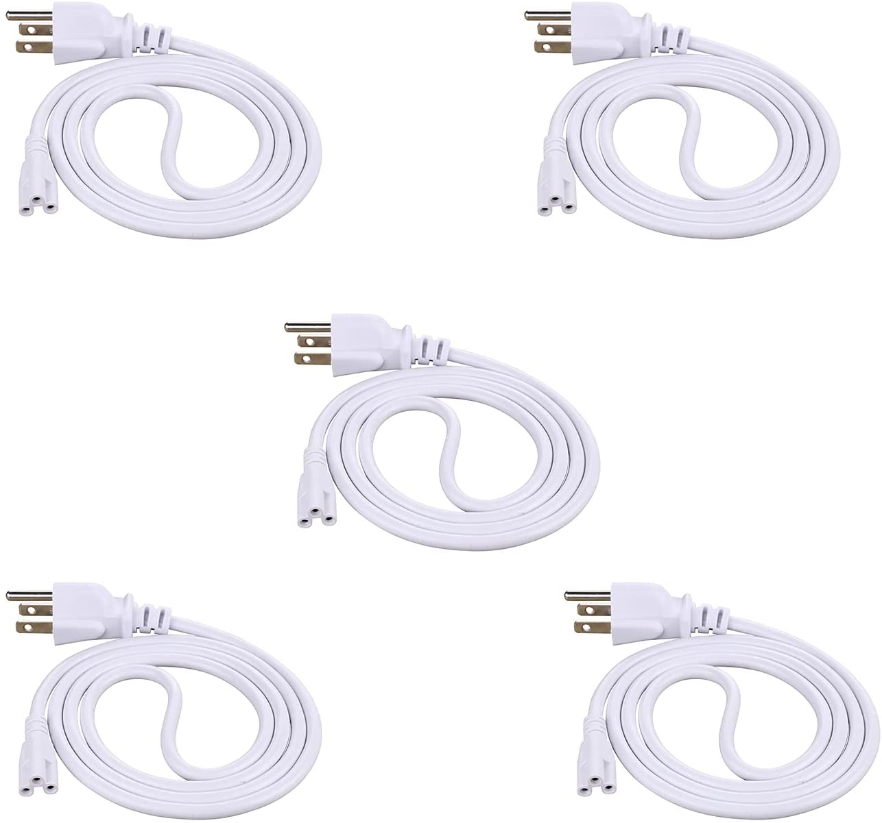 6ft Led Light Power Cord T5 T8 Power Cord T5 Connector Cord Extension