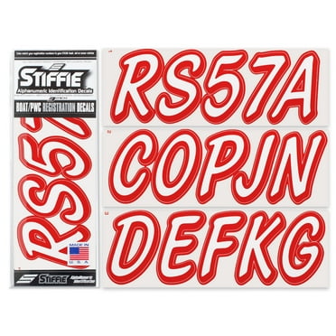 STIFFIE Uniline Metallic Gold 3" Alpha-Numeric Identification Custom ...