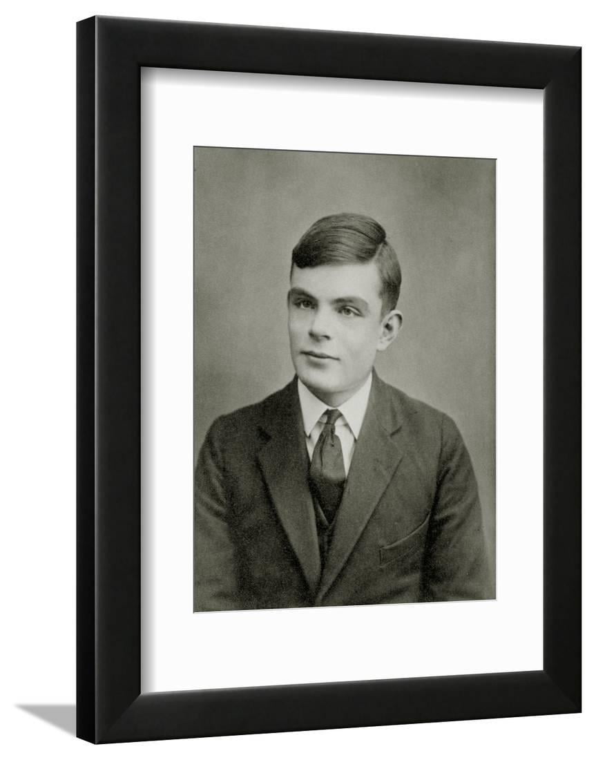Portrait of Alan Mathison Turing Framed Print Wall Art - Walmart.com