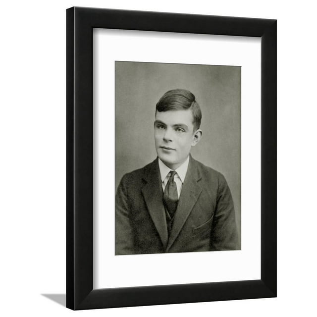 Portrait of Alan Mathison Turing Framed Print Wall Art - Walmart.com