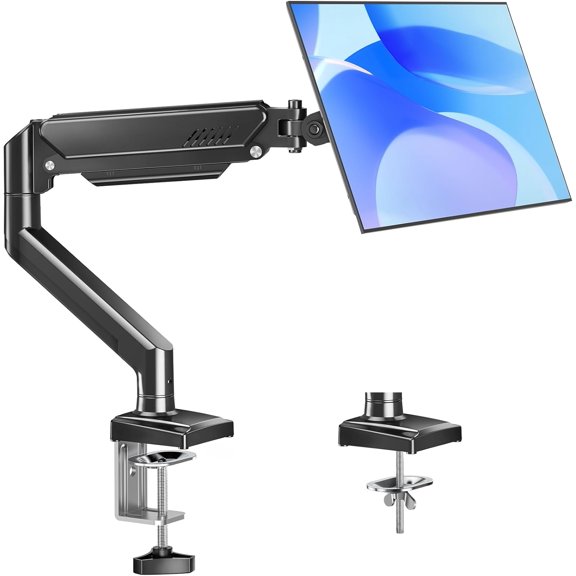 ELG Dual Monitor Desk Mount | Full Motion Swivel, 17”-35'' Screens, 4.4 ...