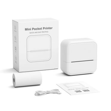 Mini Printer Portable Printer Thermal Printing Sticker Wireless Inkless ...