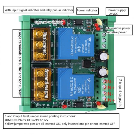 Loewten 30A Relay Board,Relay Module High Power Large Current PLC 5V ...