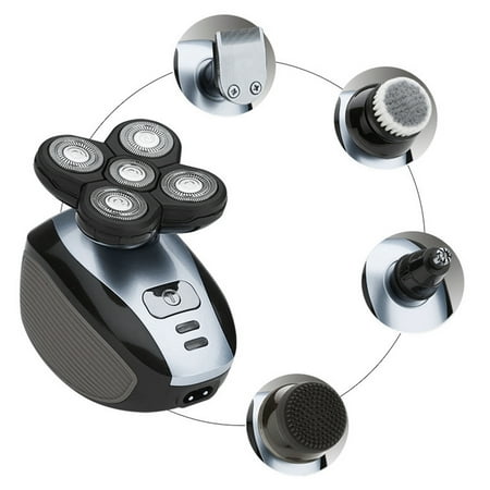 Men Shaver Multifunctional 5 Heads Electric Bald Shaver Razor ...