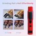 7-Speed Dog Nail Grinder - Pet Nail Trimmers with LED Lights for Large ...