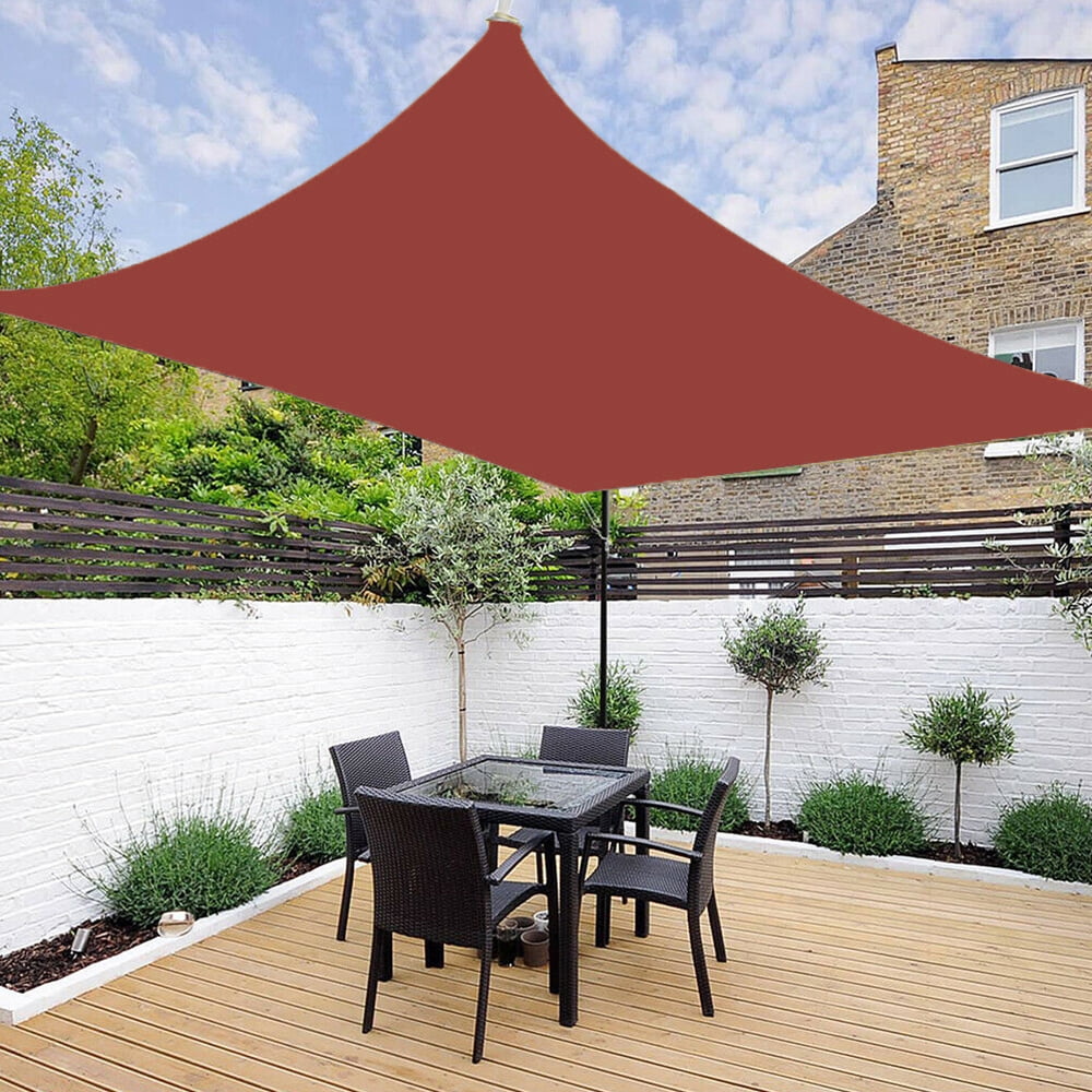 Rectangle Sun Shade Sail UV Block Waterproof Patio Awning Outdoor ...