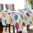 60x60in Square Printed Tablecloth Easy-Care Decorative Table Cloth for ...