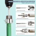 3Pcs PVC Pipe Threader Kit, 1/2" 3/4" 1" Internal & External | Tap and ...