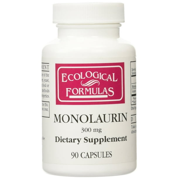 Suplemento Ecological Formulas Monolaurina 300 mg 90 cápsulas | Bodega ...