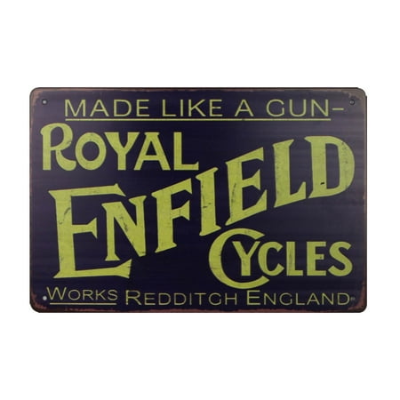 Royal Enfield Cycles metal tin sign vintage style reproduction 12 x 8 ...