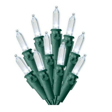 GE 20 Count Twinkling 100 LED Ice Crystal Icicle Set 9 Feet Christmas ...