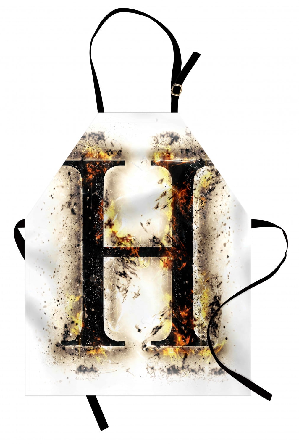 Letter H Apron H Symbol Ablaze Design Alphabet Symbol Conflagrant ...