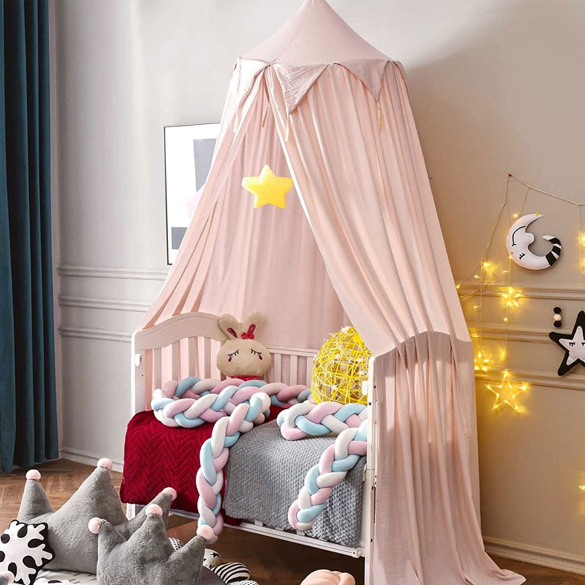 Hanging Play Tent Children Reading Canopies, Round Dome Princess Castle ...