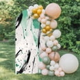 Color Block Arch Backdrop Cover, 6.6FT, Modernism Minimalist Art Green ...