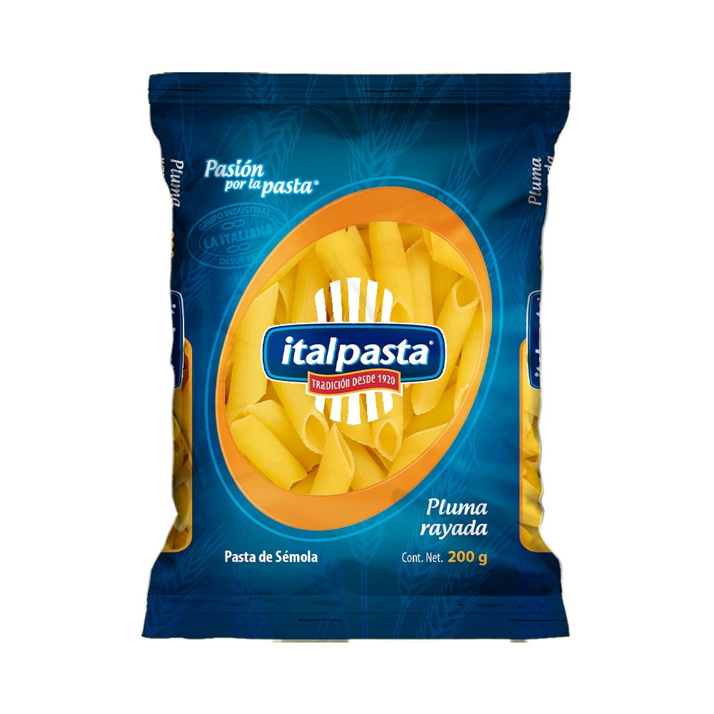 Pasta Pluma Rayada Italpasta 200g | Walmart en línea