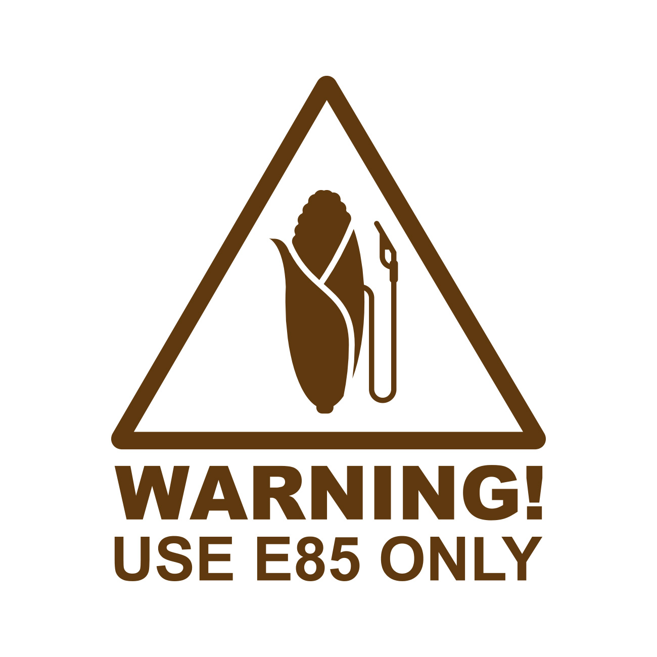 E85 Only Sticker Decal Die Cut - Self Adhesive Vinyl - Weatherproof ...