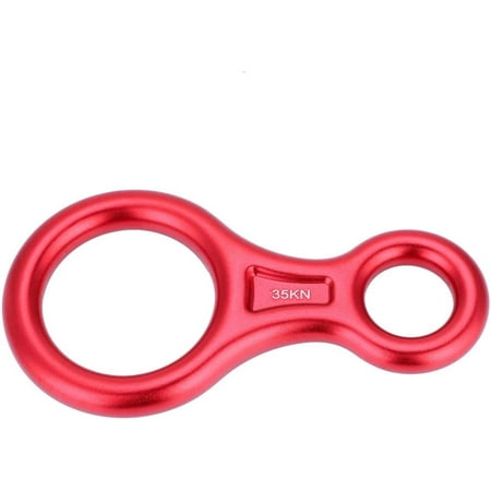 Climbing 8 Ring Terml 8 Descender, 35KN Heavy Duty Rise Aluminum Figure ...