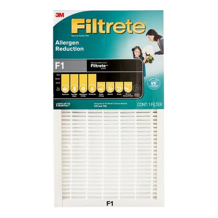 Filtrete Allergen Reduction HEPA-Type Room Air Purifier Filter, F1 ...
