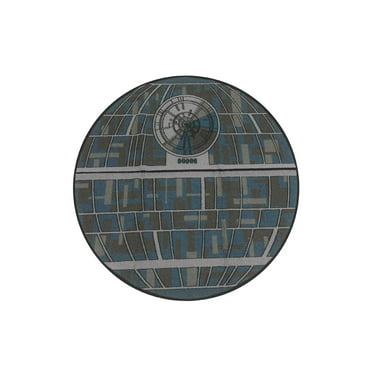 Officially Licensed Star Wars Death Star Area Rug 52" Diameter ...