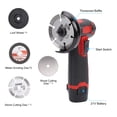 Mixfeer 12V Cordless Angle Grinder Kit, 19500rpm Mini Electric Angle ...